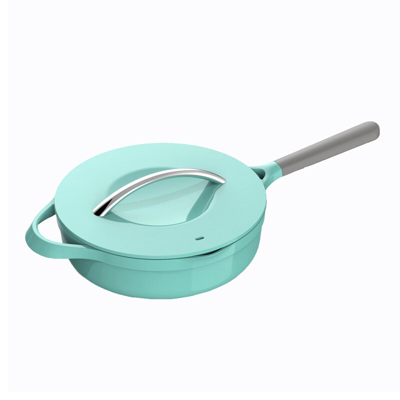Набор посуды для приготовления пищи, антипригарная сковорода, домашняя сковорода, сковорода с плоским дном, сковорода для жарки и перемешивания, кастрюля, подходящая для индукционной плиты и газовой плиты
