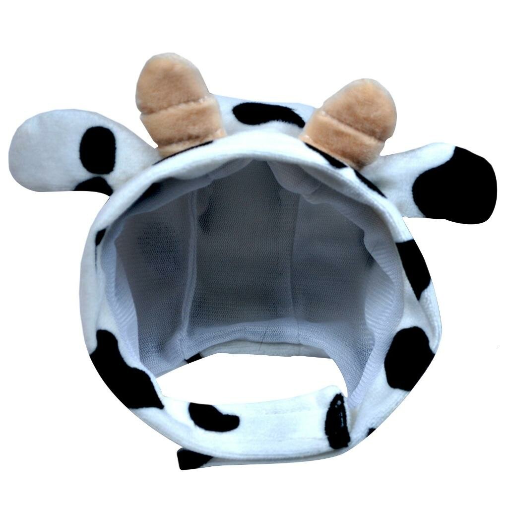 Шапка-маска для кошек и маленьких собак, корова - Большой размер