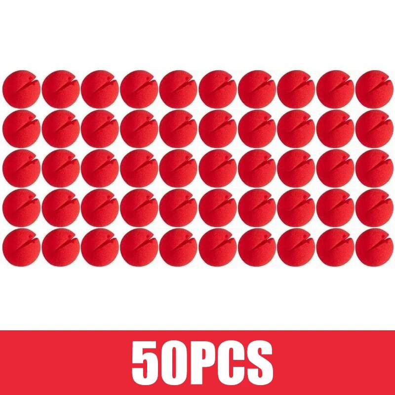 10-100 шт. красный губчатый шар, нос клоуна, Хэллоуин, карнавал, вечеринка, клоун, цирковой реквизит, косплей, костюм, украше.
