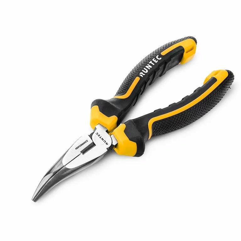 Длинногубцы изогнутые 160 мм RUNTEC RT-PLR03160