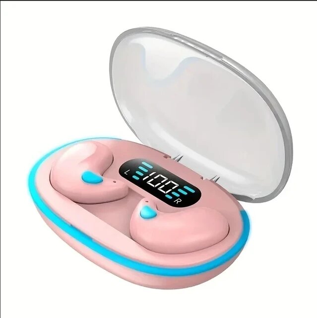 Беспроводные мини-наушники X55 Sleep Earbuds для работы, TWS Bluetooth-наушники, стереофонические скрытые наушники с микрофоном для звонков высокой четкости и занятий спортом.