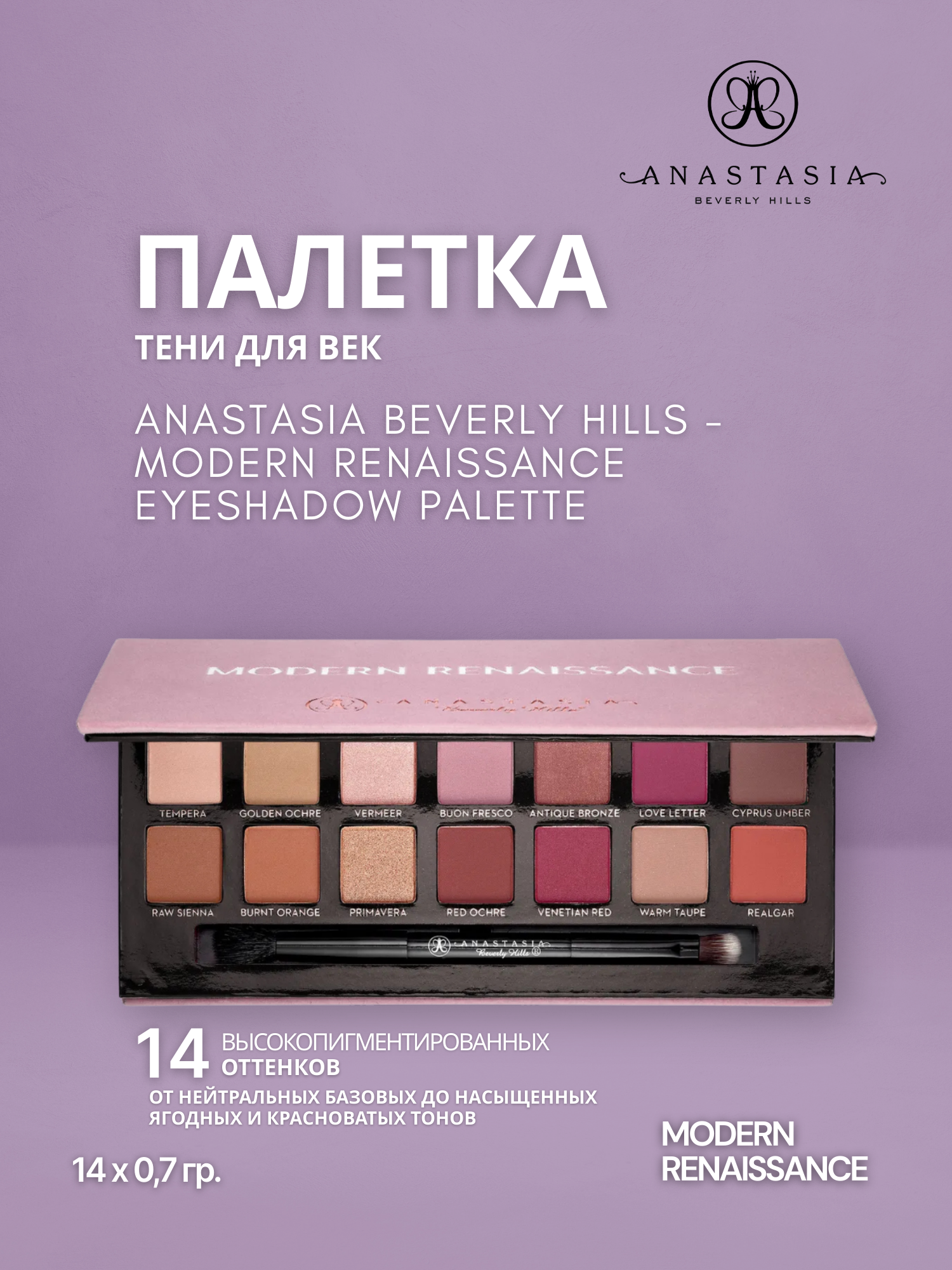 Палетка теней Anastasia Beverly Hills - Modern Renaissance Eyeshadow Palette