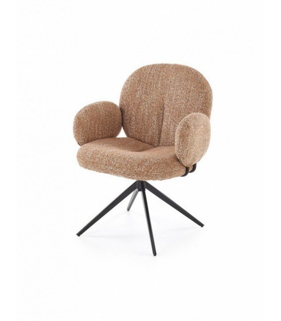 Стул кухонный Halmar K568 поворотный (корица/черный)