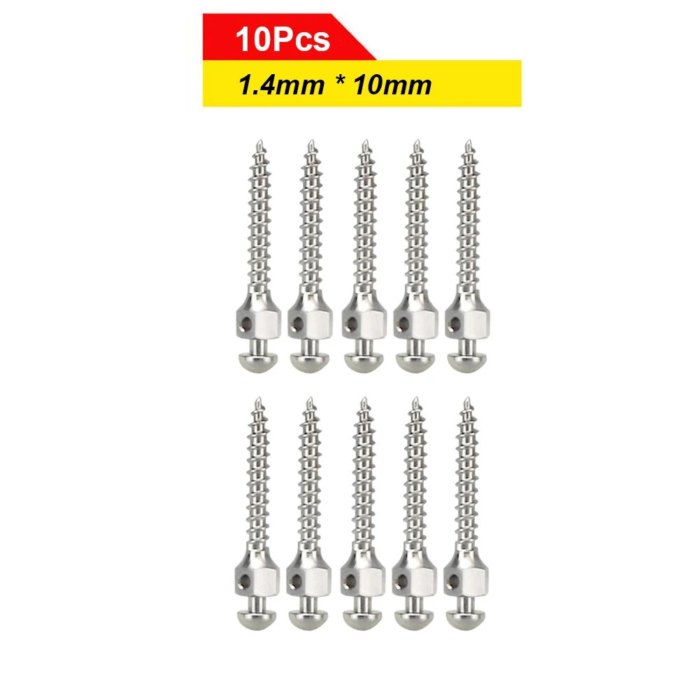 10шт Стоматологические микроимплантаты 1.4mm x 10mm