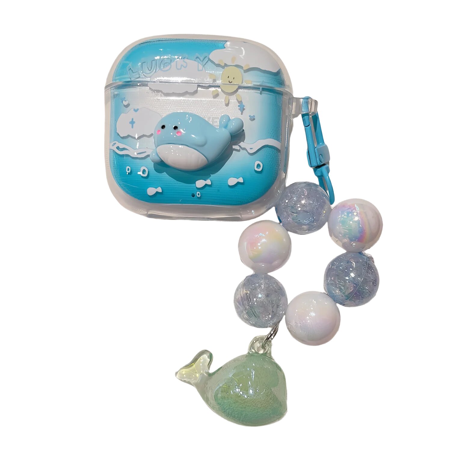 Чехол для Huawei FreeBuds SE2/SE3, FY13, прозрачный, с китом