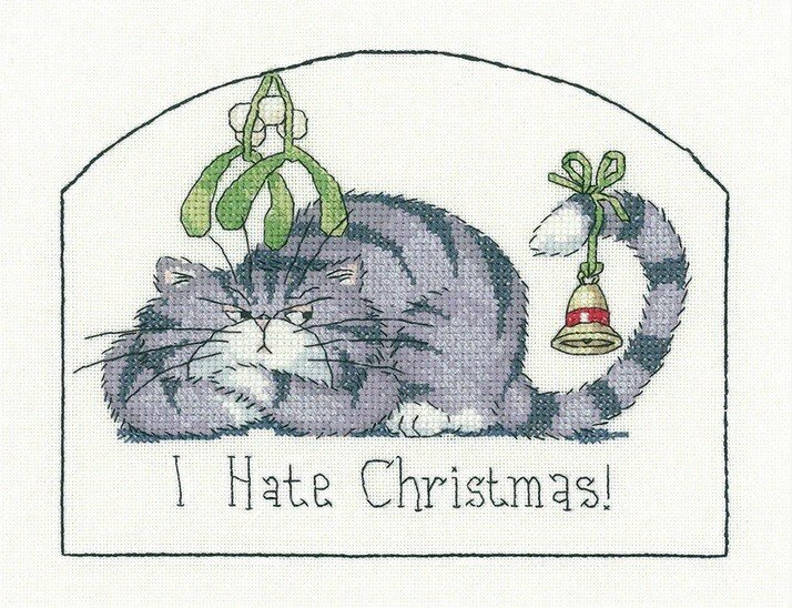 Схема для вышивания Heritage #CRHT1287C Я ненавижу Рождество (I Hate Christmas)