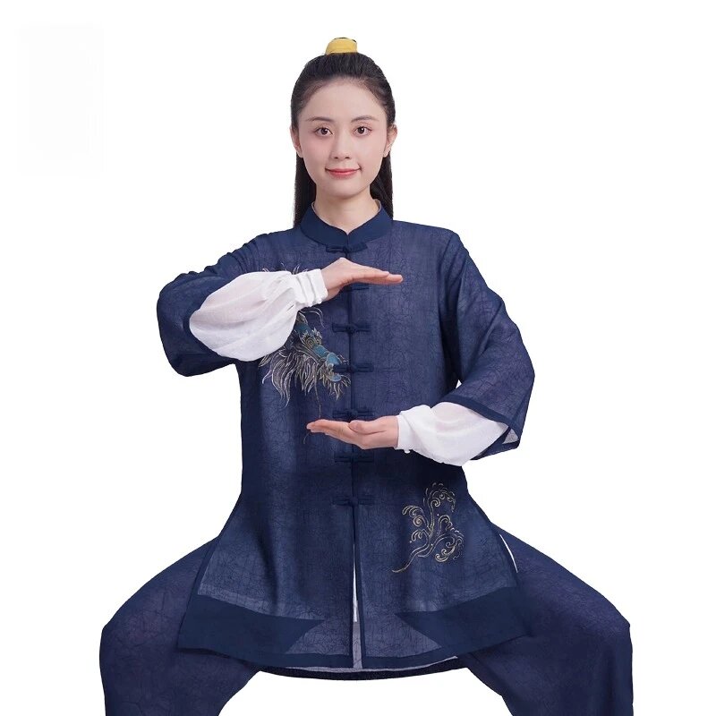 Женский костюм Тайчи из полиэстера и спандекса S