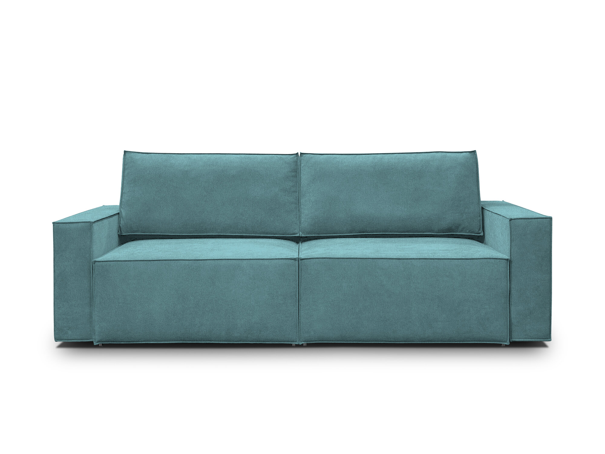Диван прямой раскладной "Росмебель Лофт", еврокнижка, модульный, с ящиком, размер 2,45х1х0,95, бирюзовый