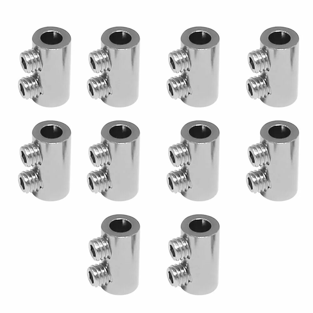 Зажимы для стального троса из нержавеющей стали 1.5-2 мм, универсальные, прочные, с двойными отверстиями