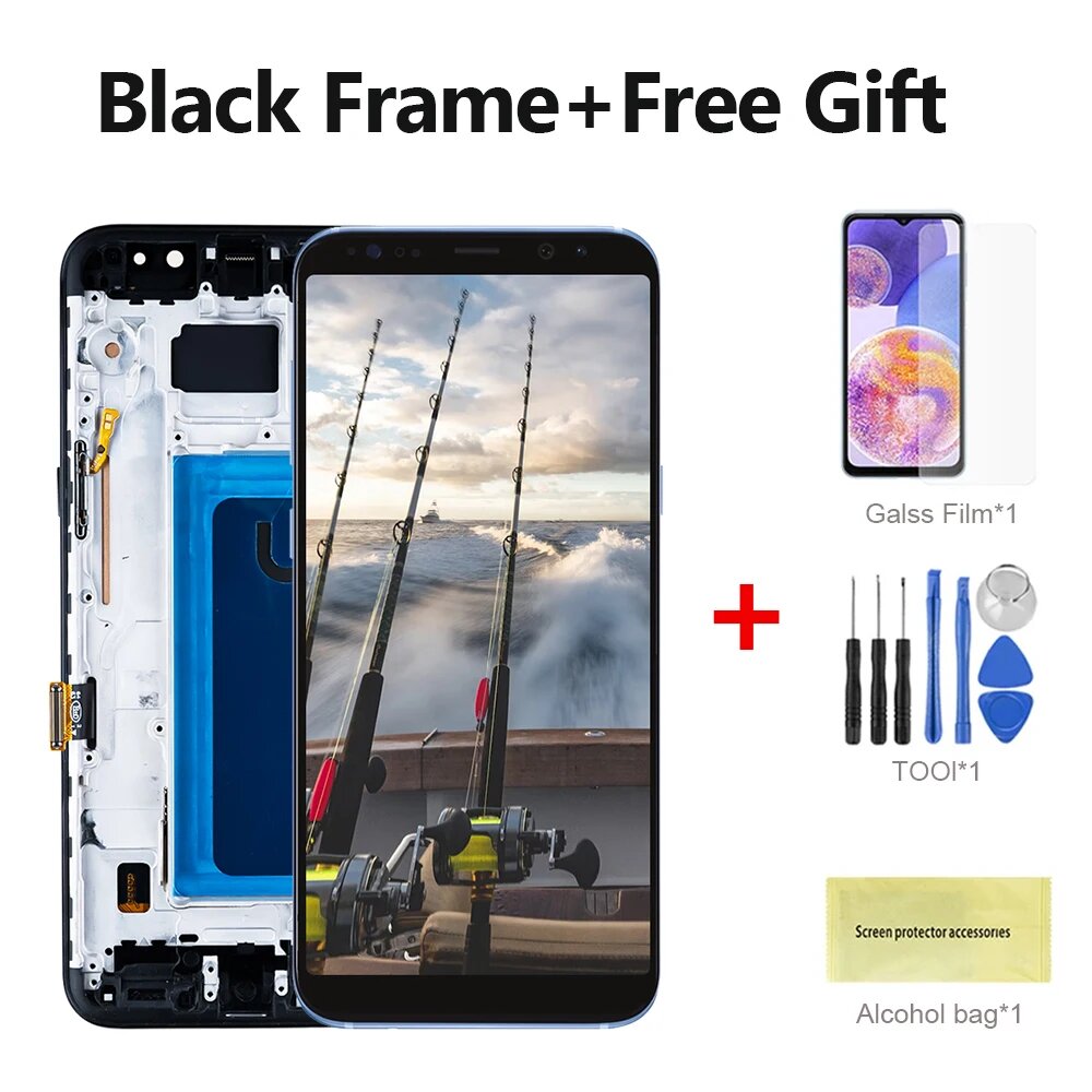 100% протестированный TFT 6,18 дюйма для Samsung Galaxy S8 Plus S8 + ЖК-дисплей с TFT Black Frame