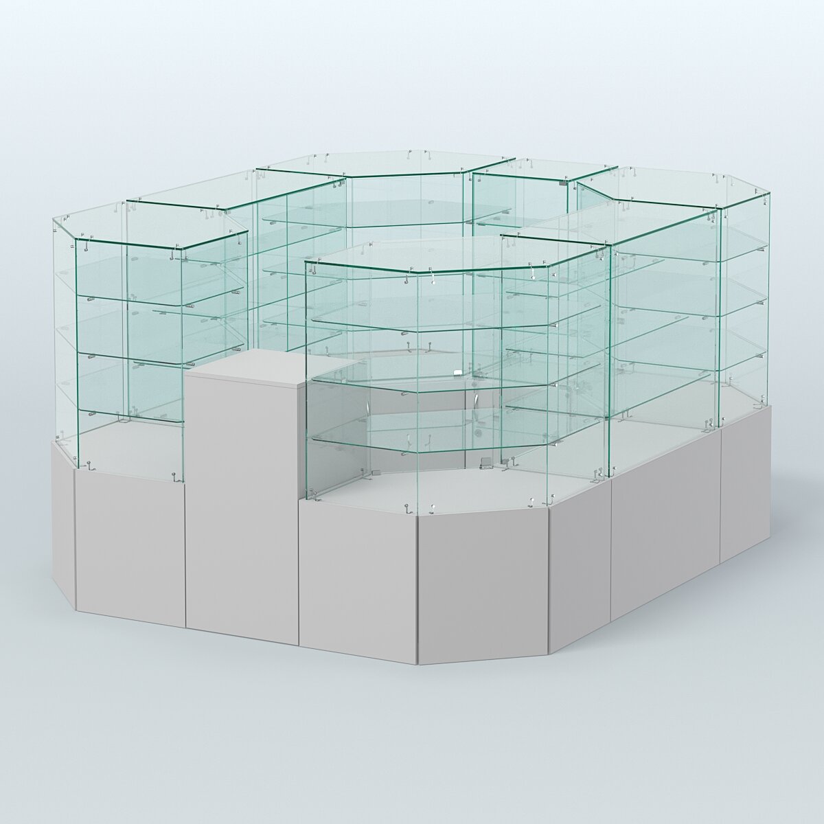 Павильон истра в центр зала №2а (закрытый) (4, 94 кв. м), Серый