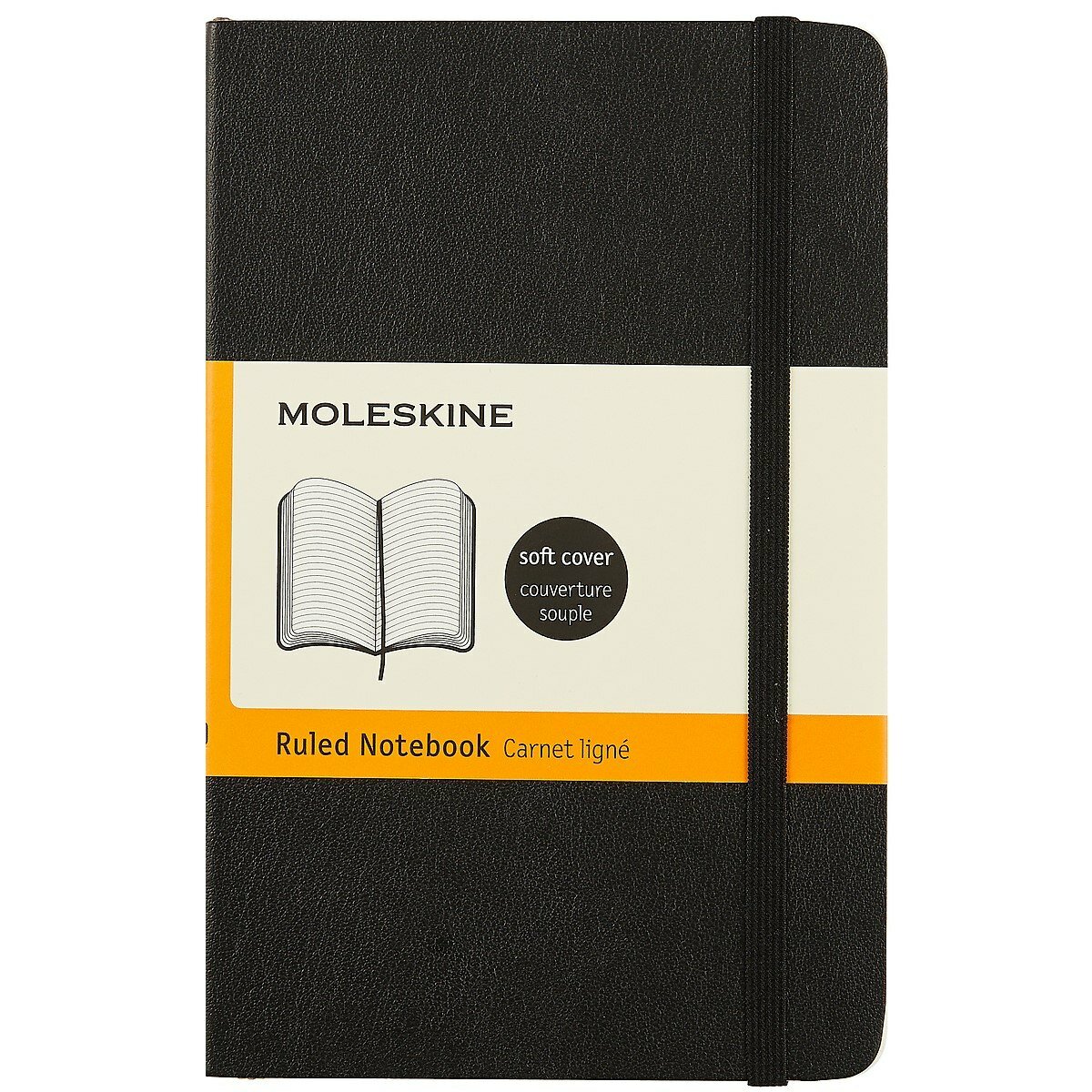 Записная книжка «Classic Soft» А6, 96 листов в линейку, чёрная, Moleskine