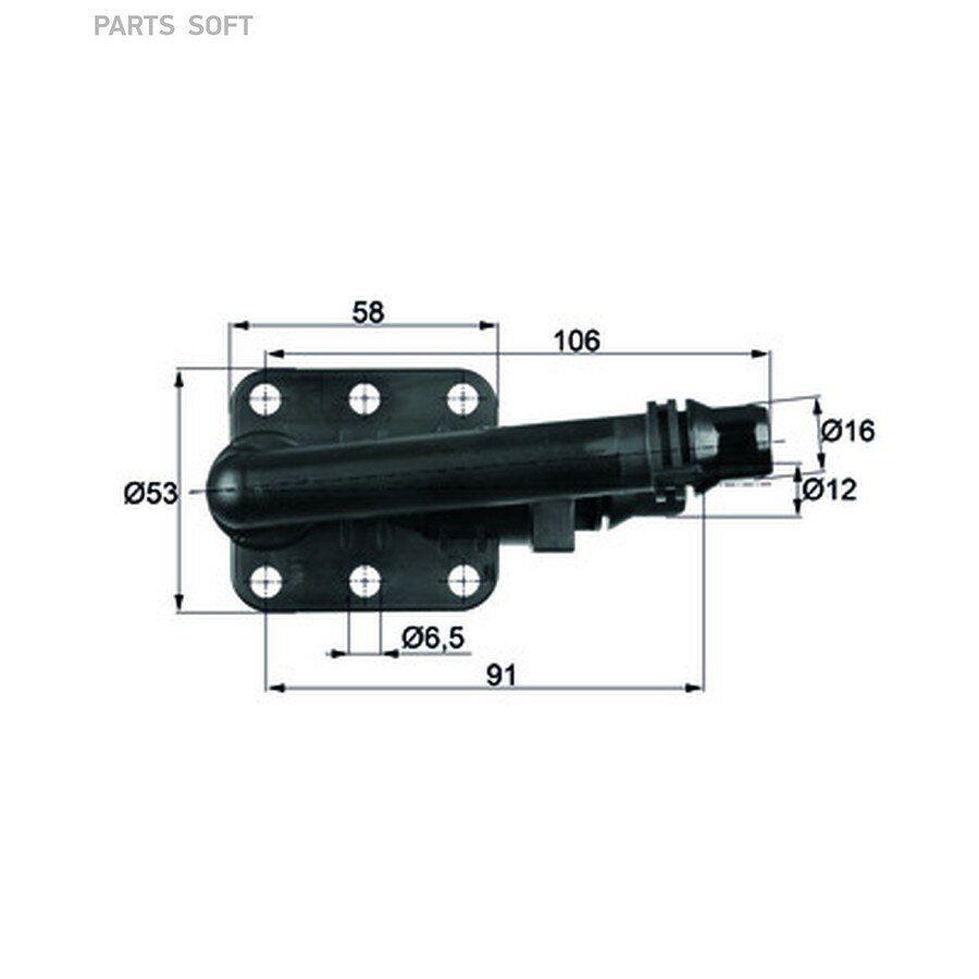 Термостат, масляное охлаждение от официального дистрибьютора, MAHLE, артикул TO582
