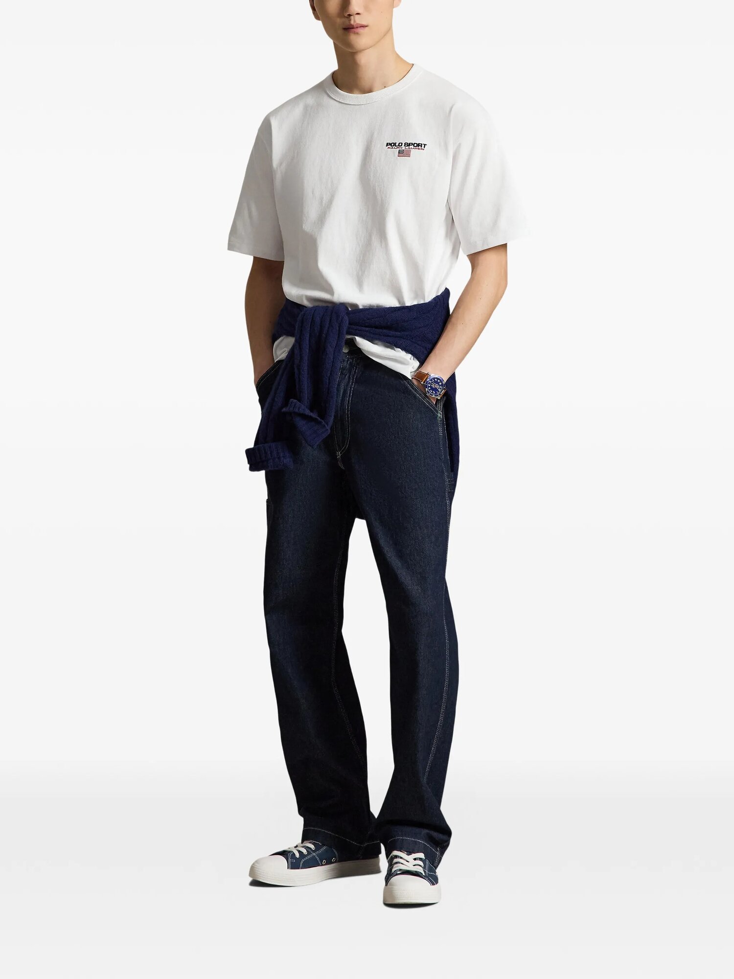 Футболка Polo Ralph Lauren, размер XL, белый, — фото 1