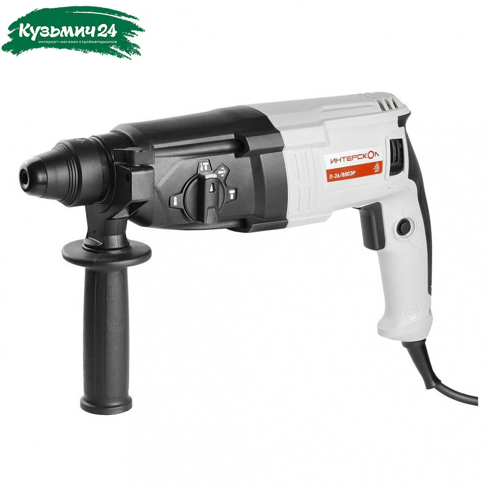 Перфоратор Интерскол П-25/750ЭР, 849.1.0.70, 2.6 Дж, 5500 уд/мин, в кейсе, 850 Вт