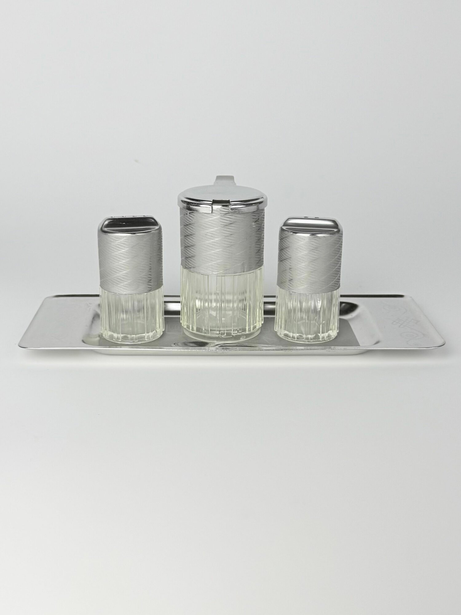 Винтажный набор для специй, нержавеющая сталь, пластмасса, 1980-е гг, г. Куйбышев, СССР