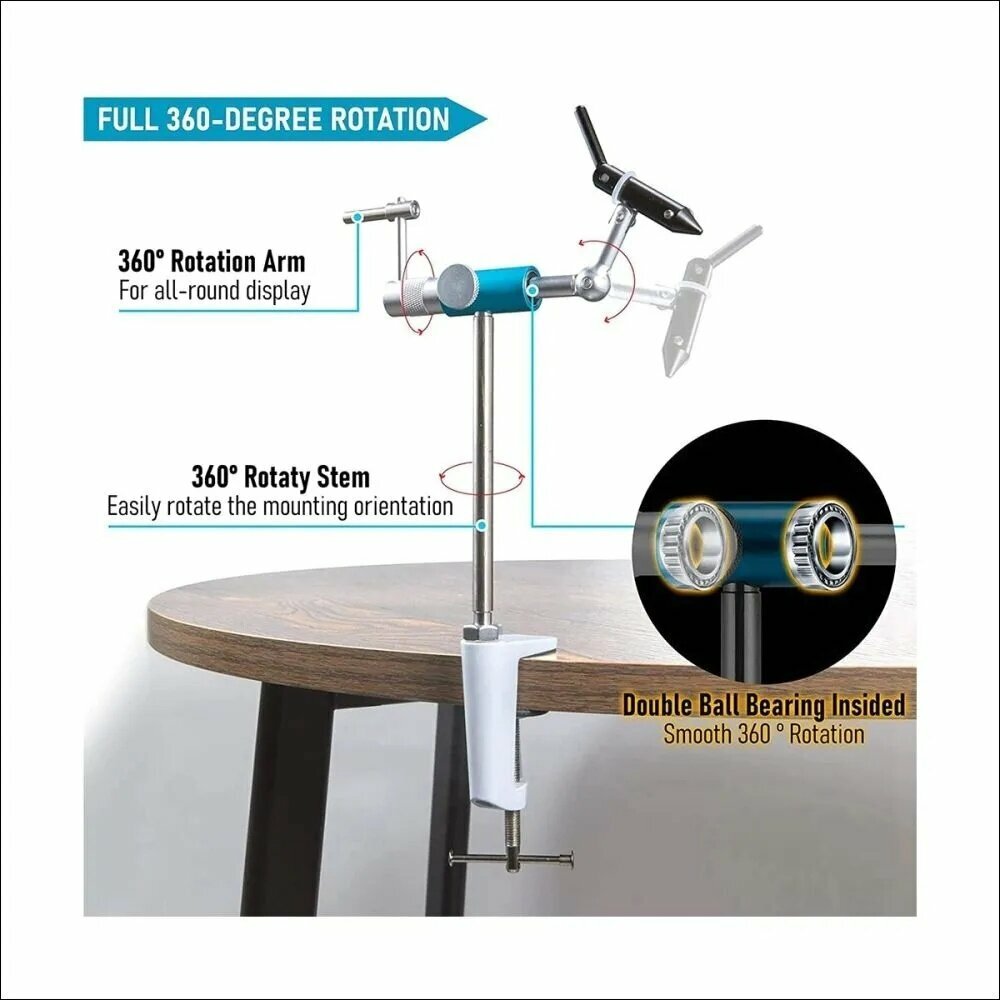 (Q E R N) Вращающиеся тиски совместимы с тисками flying vise, ультралегким инструментом для установки зажимов C-образной формы, вращающимся на 360 градусов