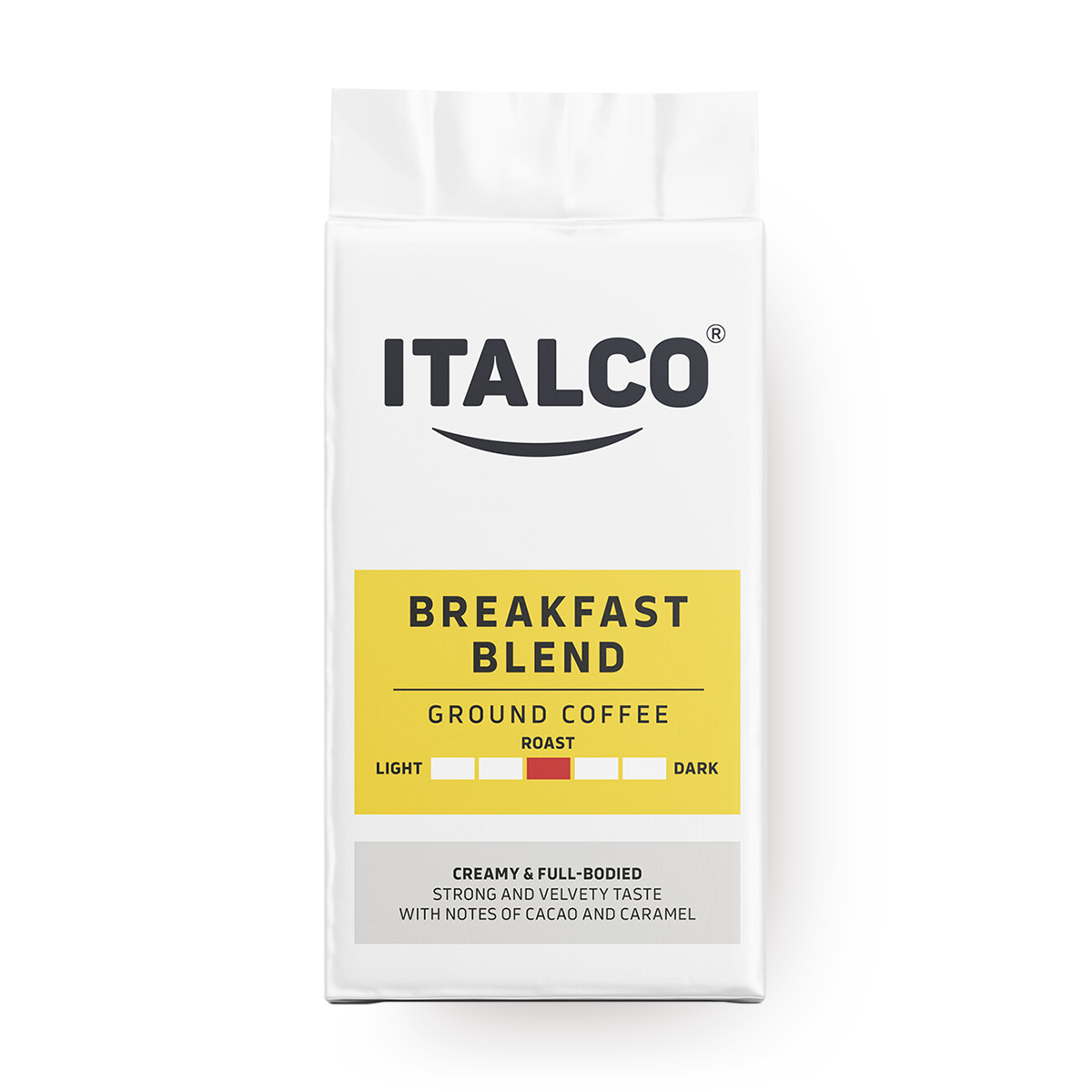 Кофе молотый Italco "Breakfast Blend", средняя обжарка, 200,6 ккал/100г