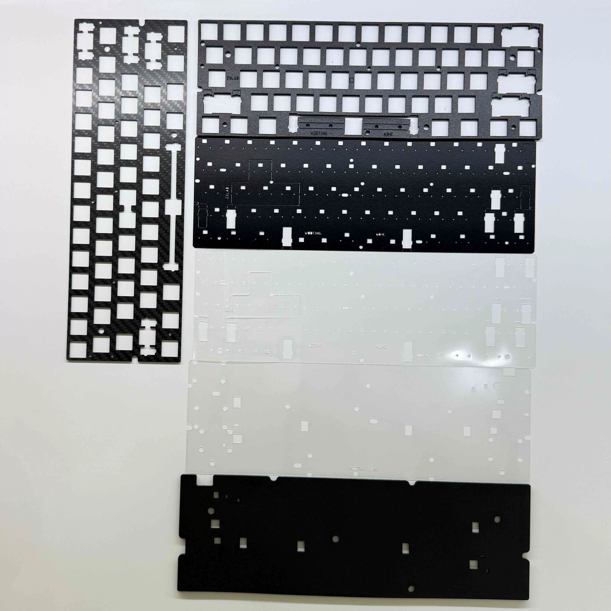 Wooting60HE, модифицированный под Holy60, с полым алюминиевым корпусом (KBDfans), магнитными переключателями,