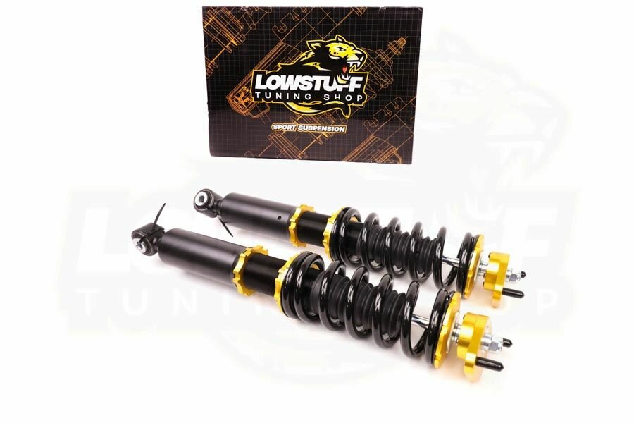 BMW E36 фултап винтовая подвеска койловеры интегрированные задней оси с регулировкой высоты и жесткости LOWSTUFF EVO-III REARLSCSBM023