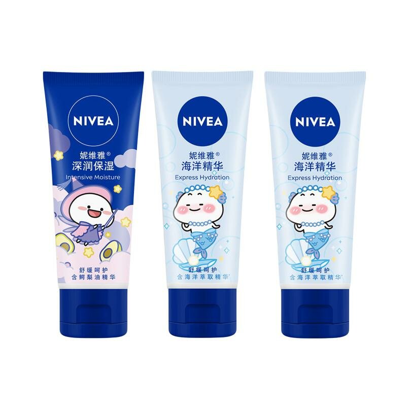 Крем для рук унисекс NIVEA Ароматный увлажняющий, 50мл*3/50мл*4