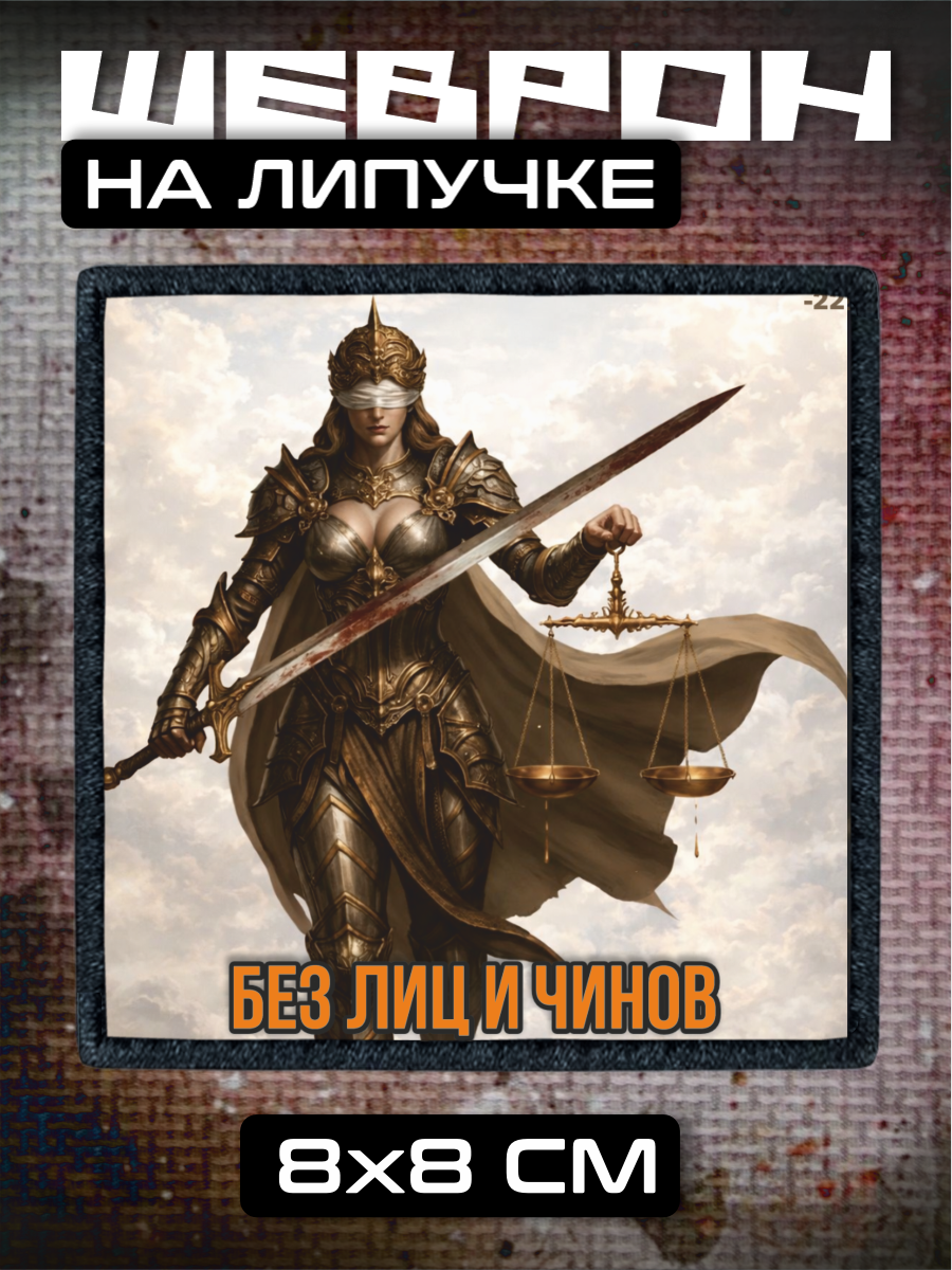 Шеврон на липучке Фемида богиня