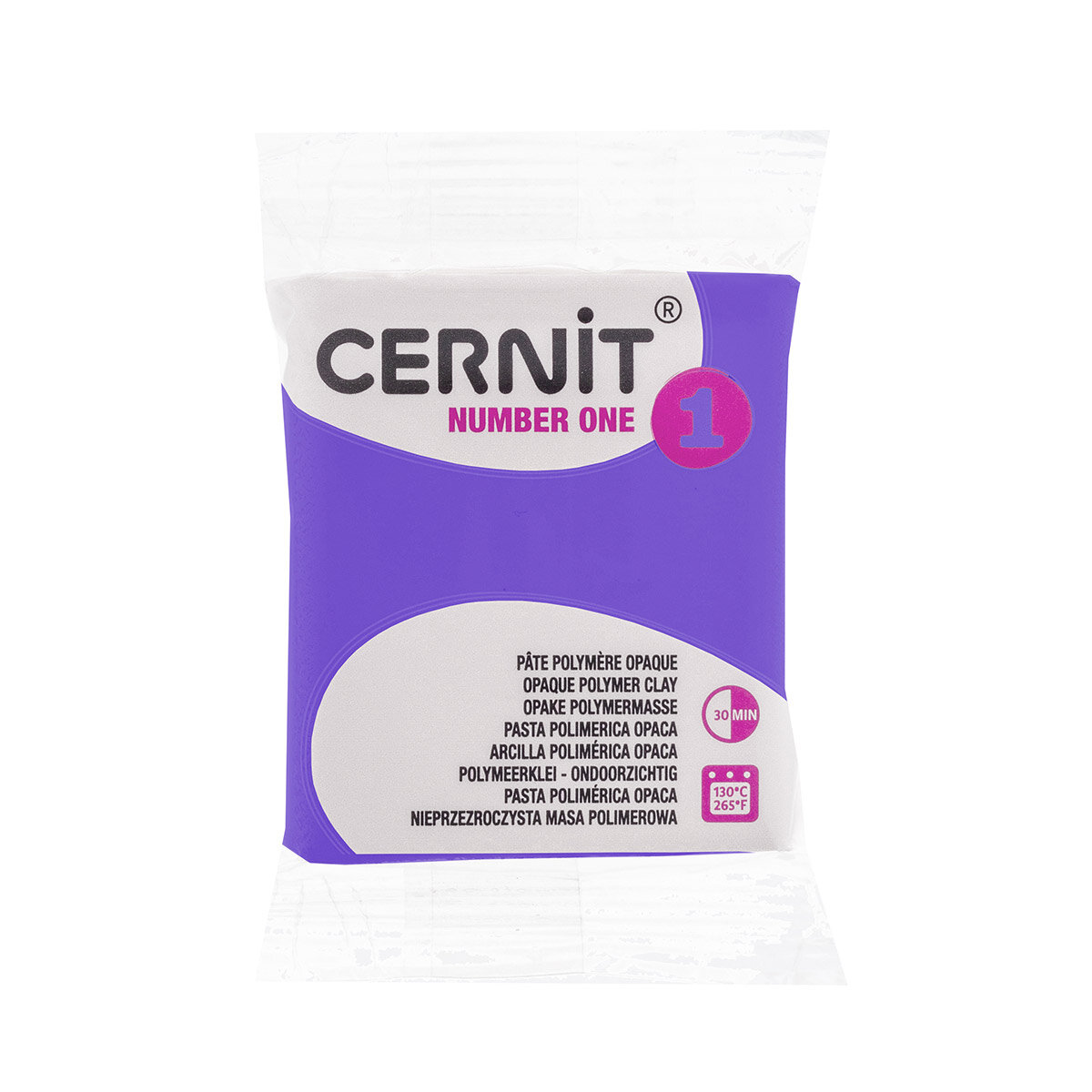 Полимерная глина запекаемая (пластика), Cernit № 1, 56 г (900 фиолетовый)