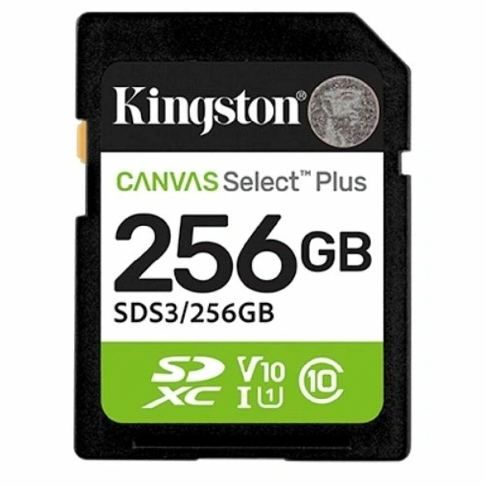 Kingston Карта памяти SecureDigital 256GB Canvas Select Plus Gen3 150MB s C10 UHS - I U1 V10