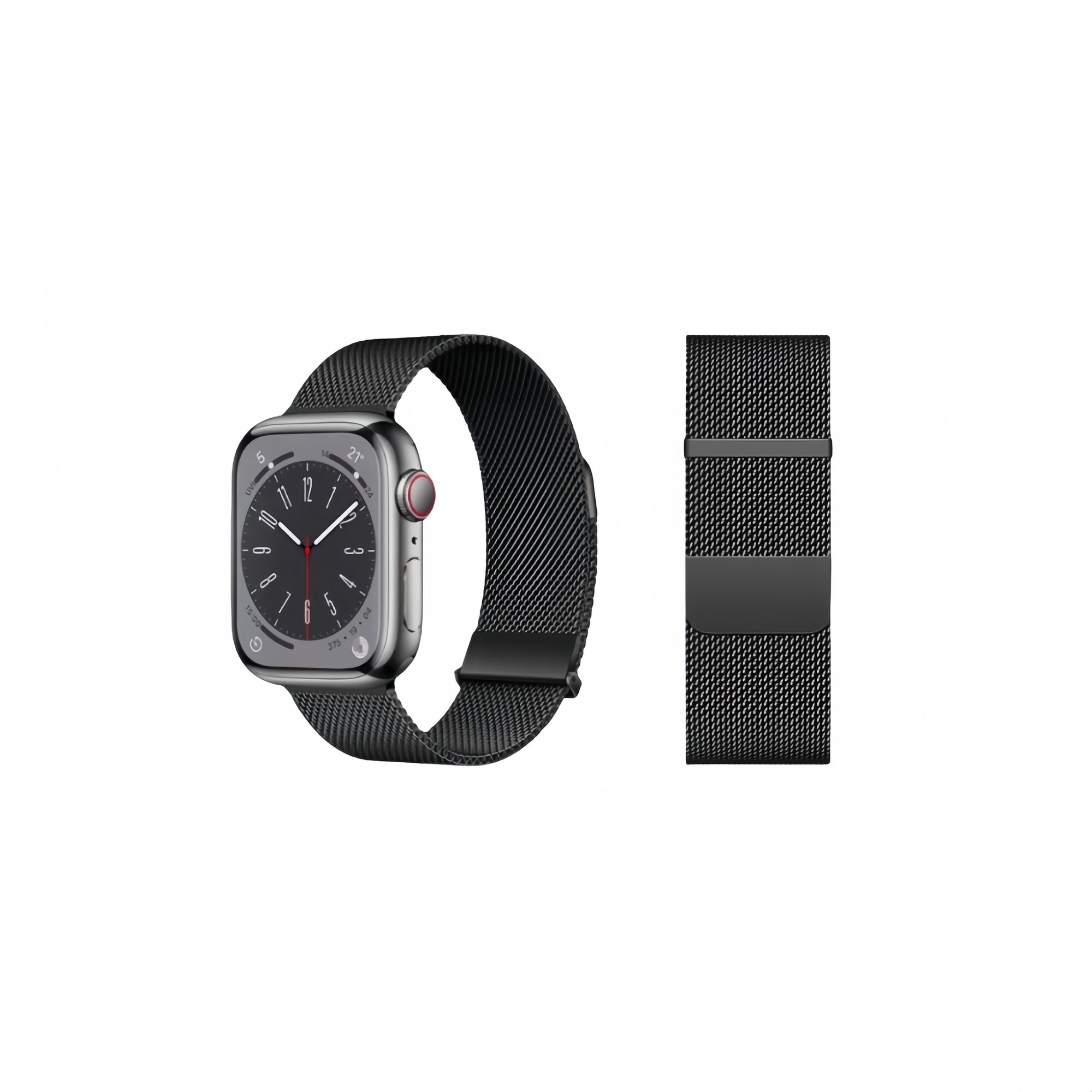 Металлический ремешок для Apple Watch унисекс Akkerds S11/S10/S9/SE/8, 180мм, 46мм, 45-49MM EU