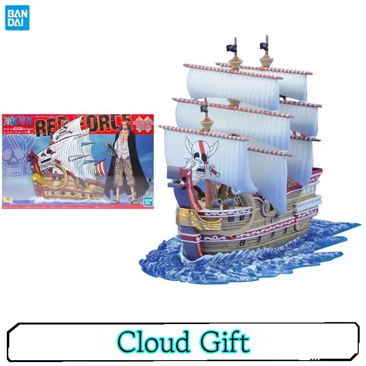 Пластиковый конструктор/Большой корабль, BANDAI, UPCLOUD+One piece Сборная модель /One Piece Grand Ship Красная сила13 см Версия.