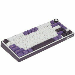 Проводная механическая клавиатура Royal Kludge R75 (75%) цвет фиолетовый RGB, Hot Swap, линейные свитчи (RK Silver)