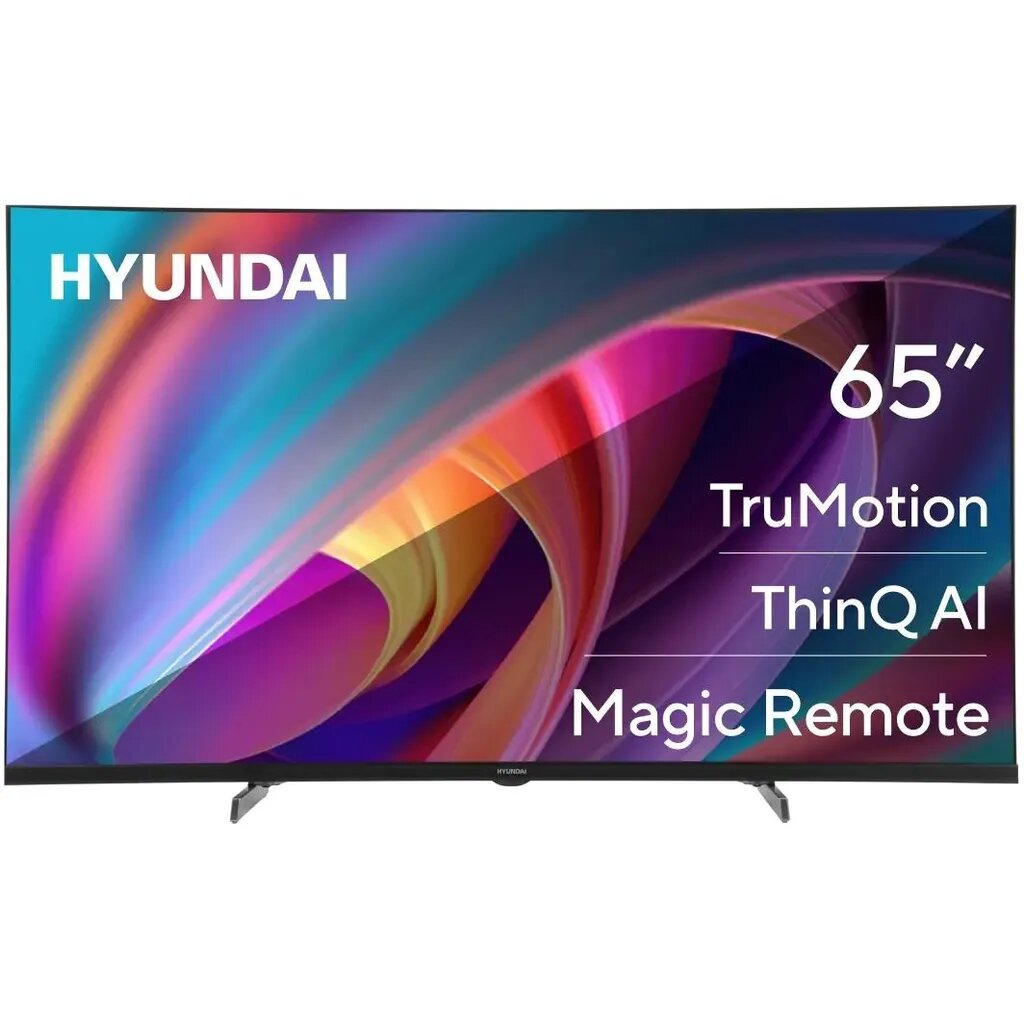 65" Телевизор Hyundai H-LED65BU7100 4K Ultra HD, смарт ТВ, WebOS, серый