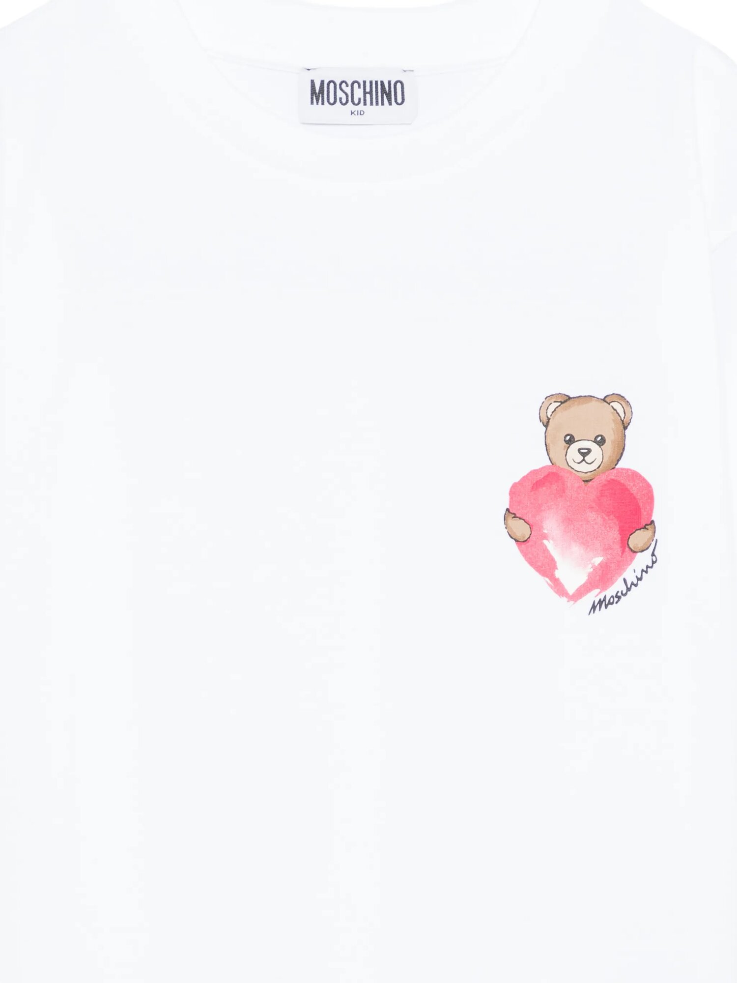 Футболка MOSCHINO Teddy, размер 104, бежевый/белый — фото 1
