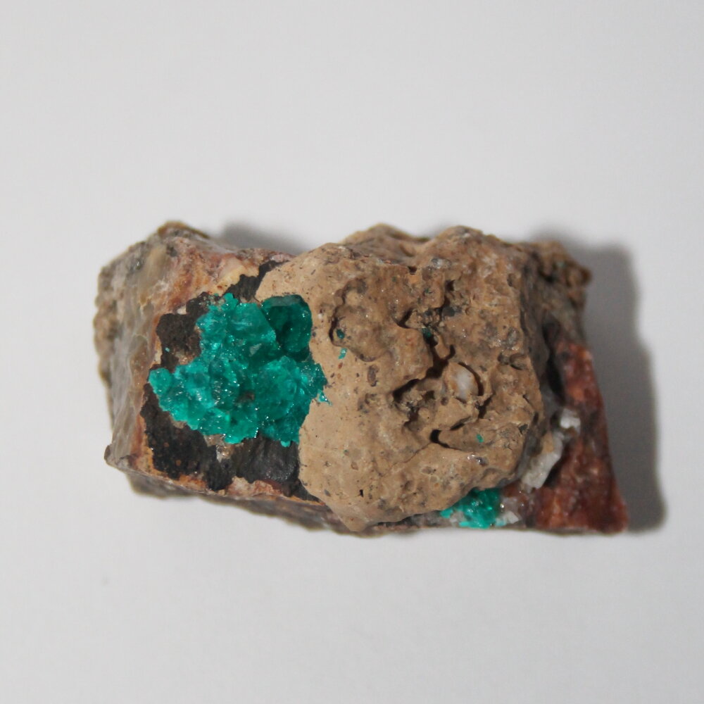 Диоптаз, натуральный камень, коллекционный минерал "True Stones"