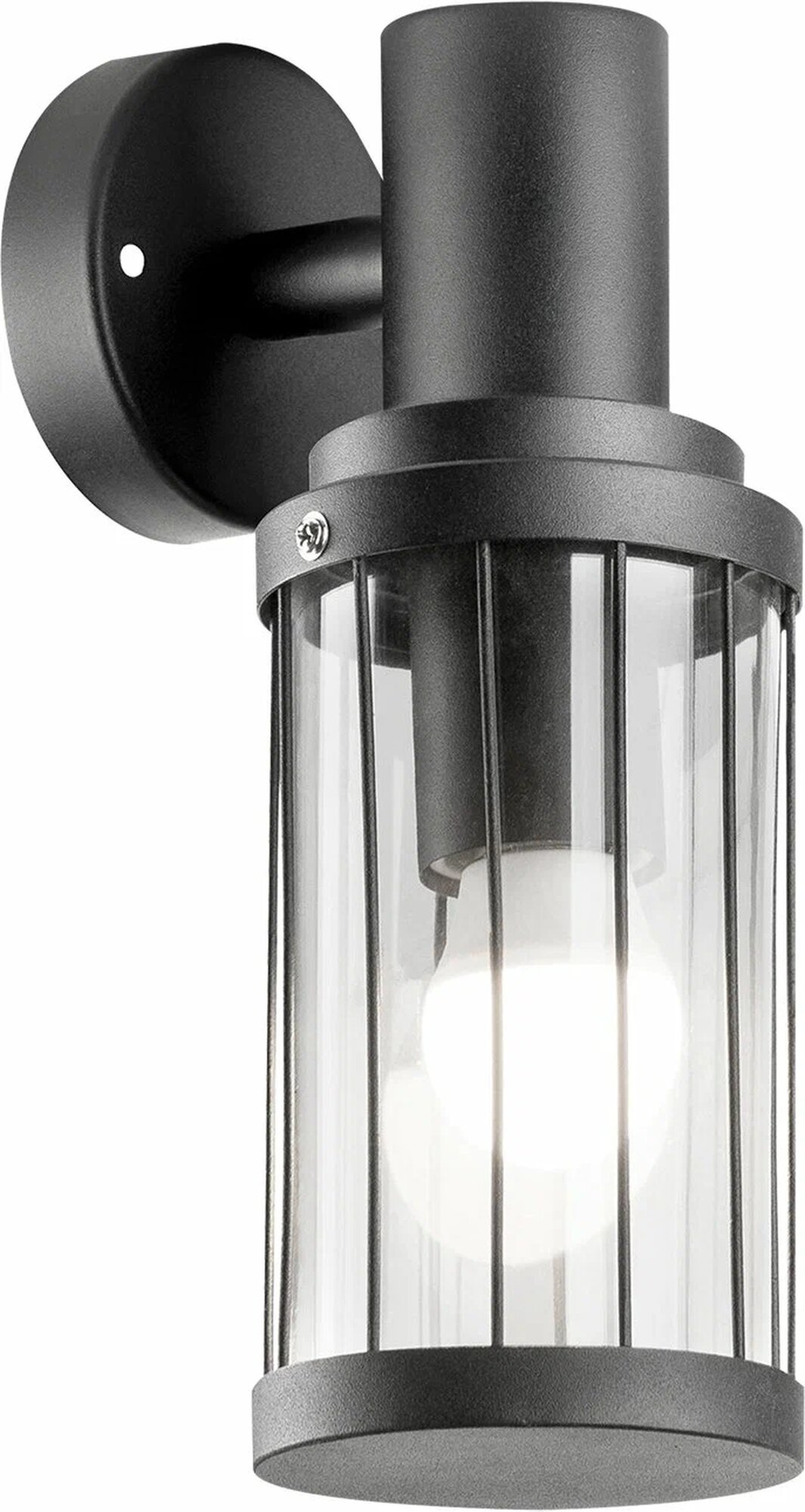 Светильник Gauss GD022, E27, IP54, настенный, круглый, 60 Вт, черный