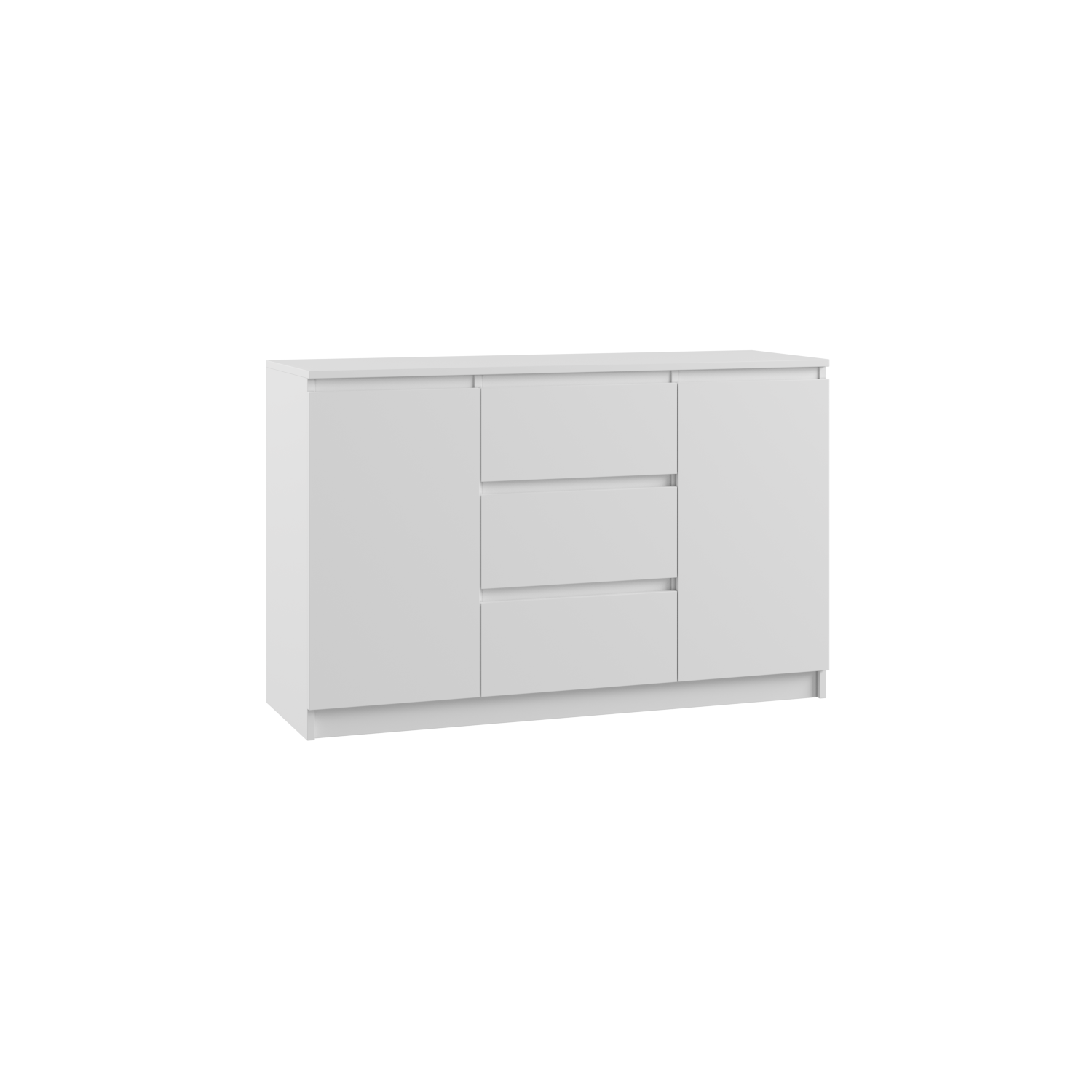 Комод для одежды "ТД3 Мадера", белый, 120см