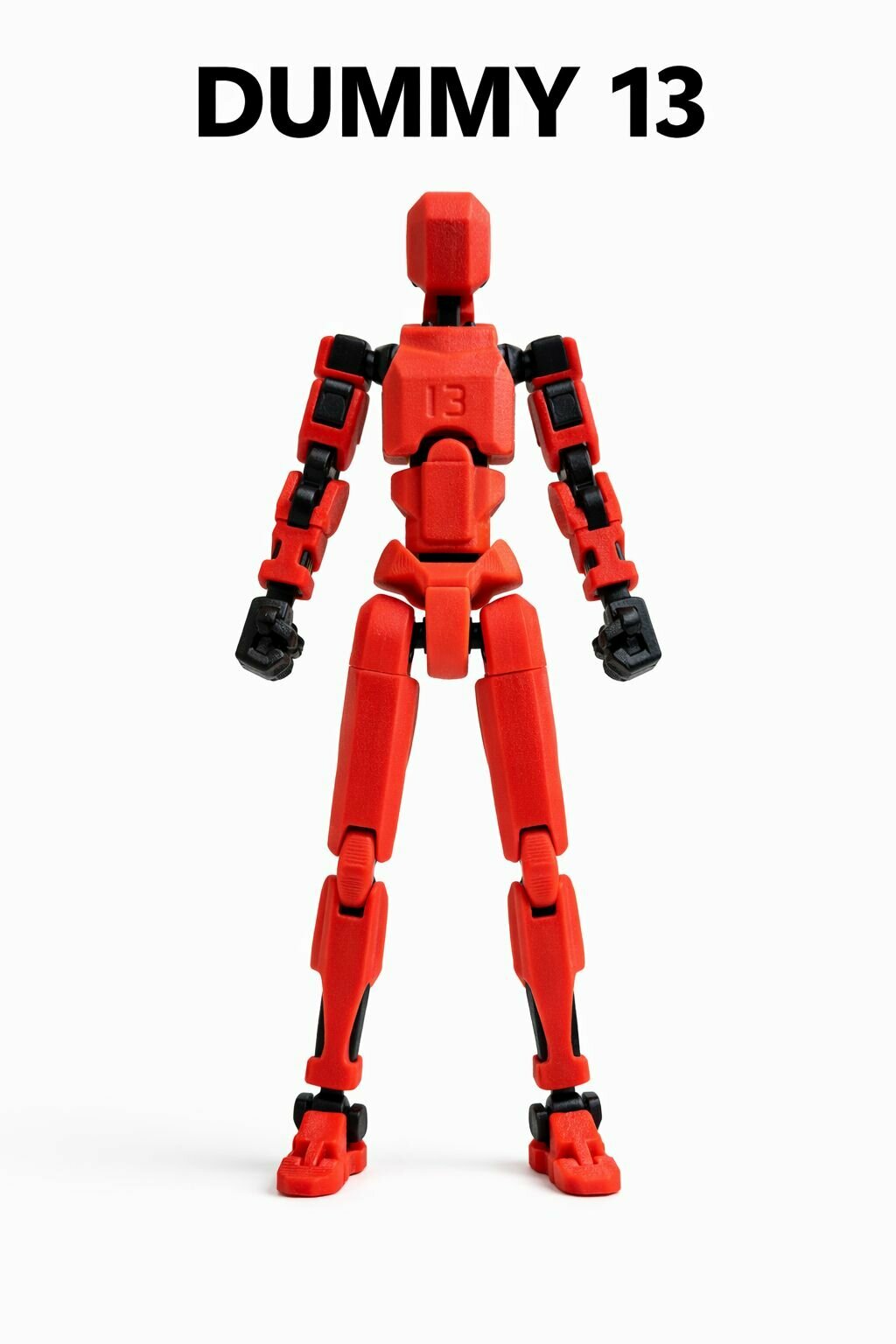 Фигурка DUMMY 13, распечатанная на 3D-принтере — коллекционная модель с высокой детализацией, стильный подарок