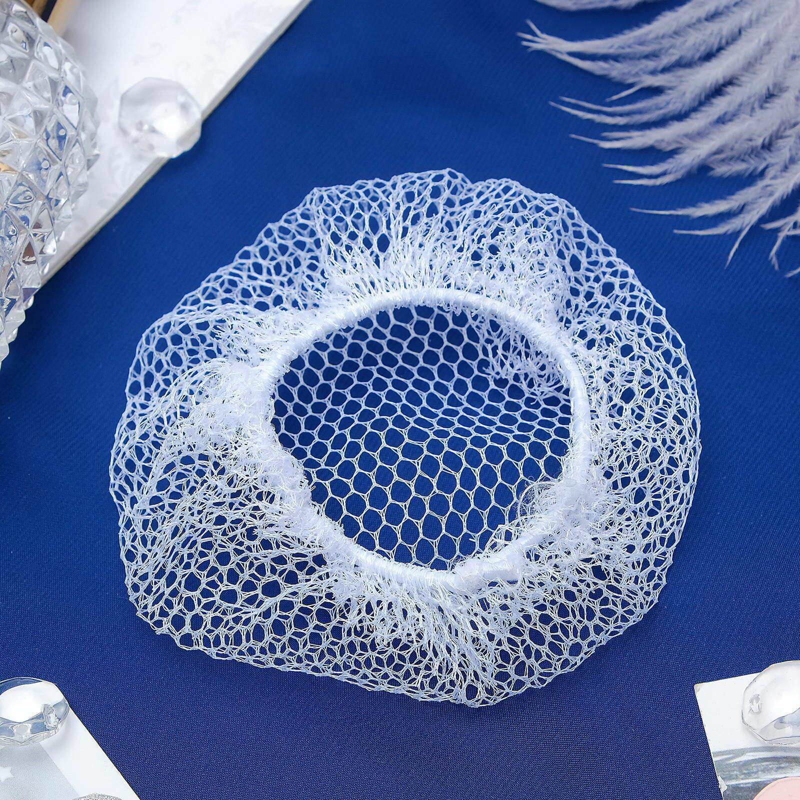 Сетка для волос, белая, цвет: белый, для кого: женский, тип: сеточка, 12 шт.