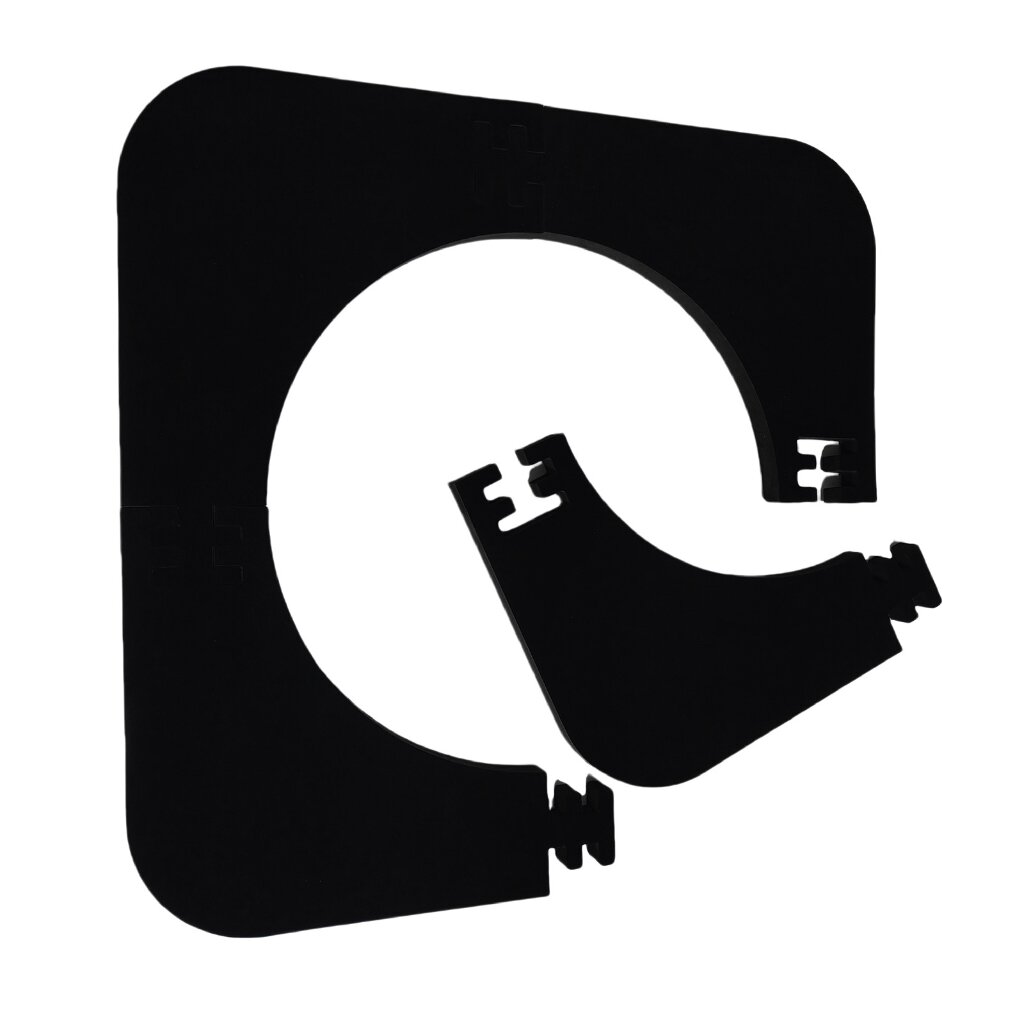 Квадратная мишень для дартс с защитными кольцами