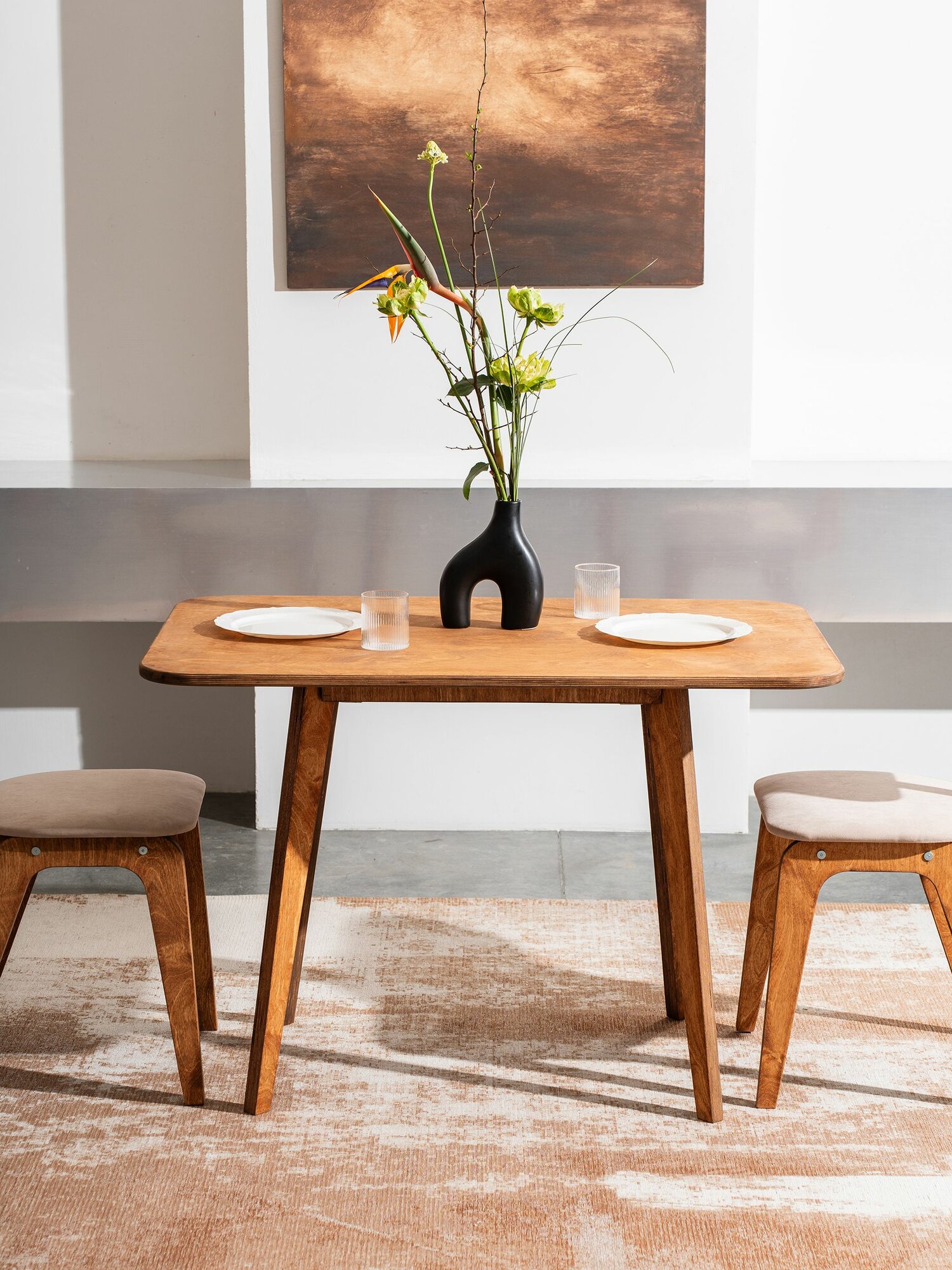 Стол кухонный прямоугольный 110 см деревянный