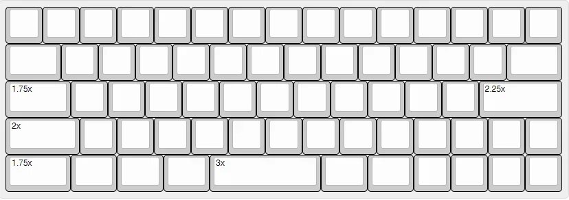 YMDK Minila 60% горячая замена клавиатурный комплект Minila Layout Kit 2