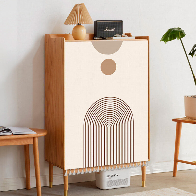 Магическая шторка на липучке для шкафа, пылезащитная, не требует сверления, декоративная шторка для кухонных шкафов, тканевая перегородка для гардероба, декоративная дверная шторка.