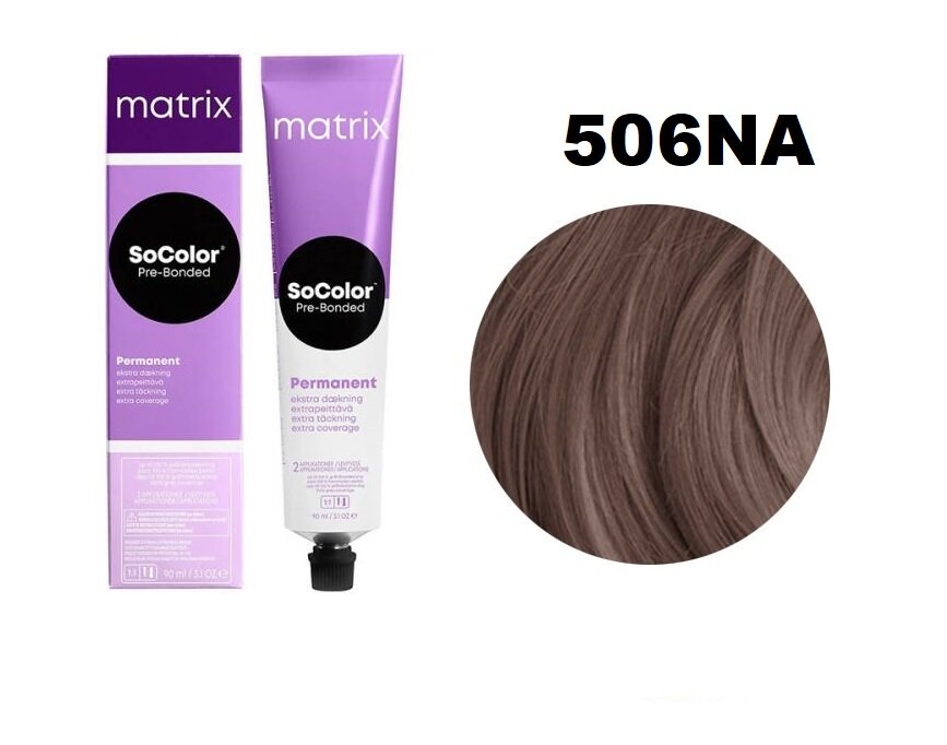 Matrix краска Socolor Pre-Bonded 506NA темный блондин натуральный пепельный 90 мл Матрикс