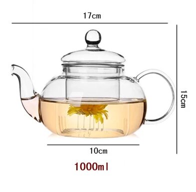 Стеклянный чайник заварочный 1000ml