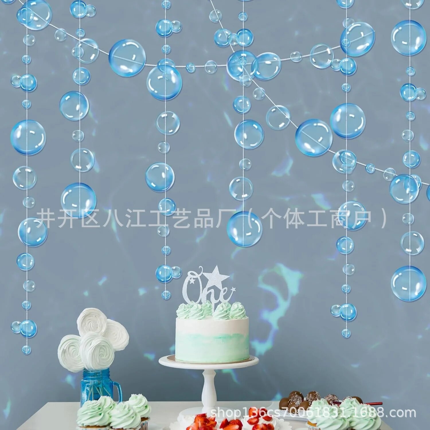 Украшения для вечеринки Blue Bubble