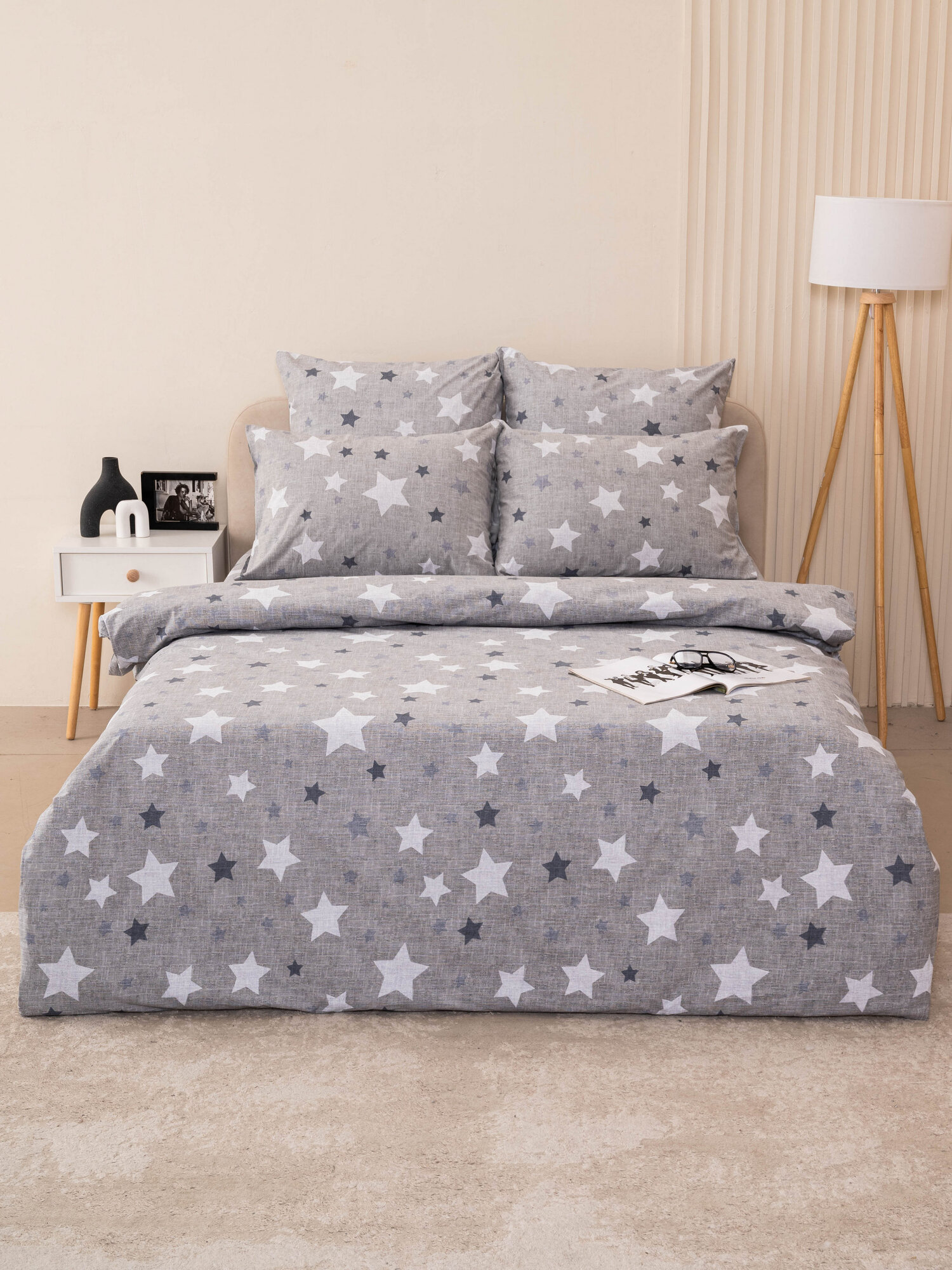 Постельное белье 1,5 спальное лен