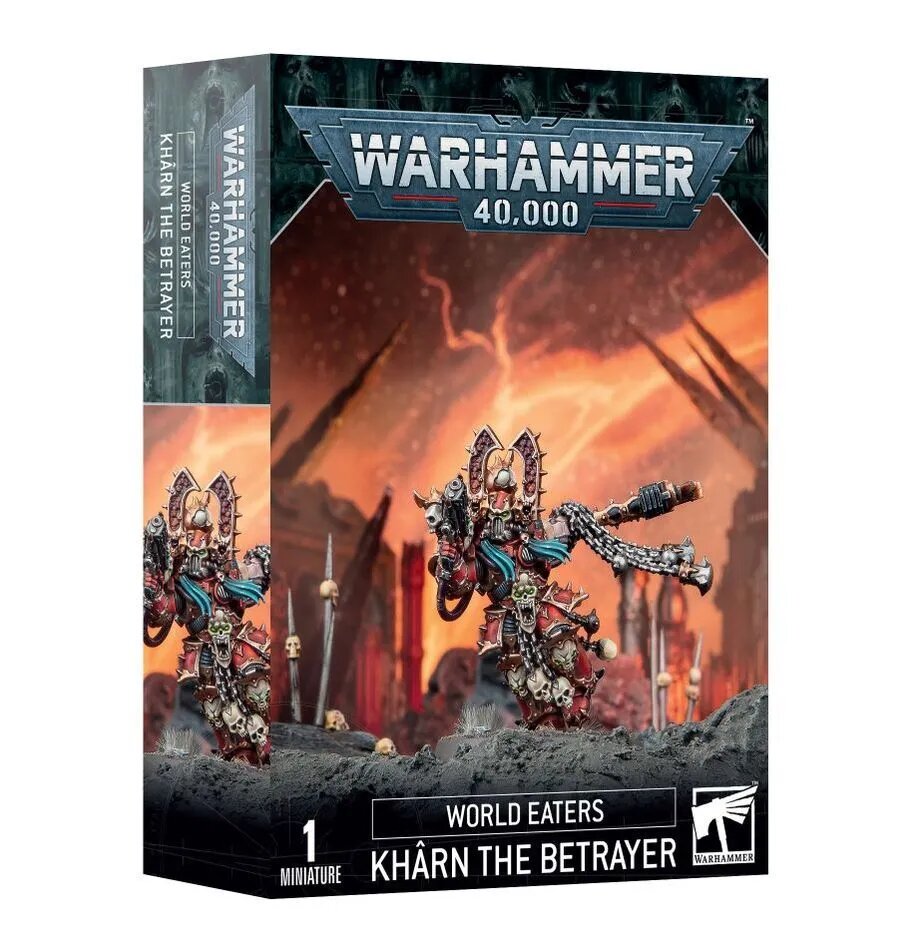 Миниатюра Warhammer 40000 World Eaters Kharn the Betrayer, фигурка, Кхарн Предатель