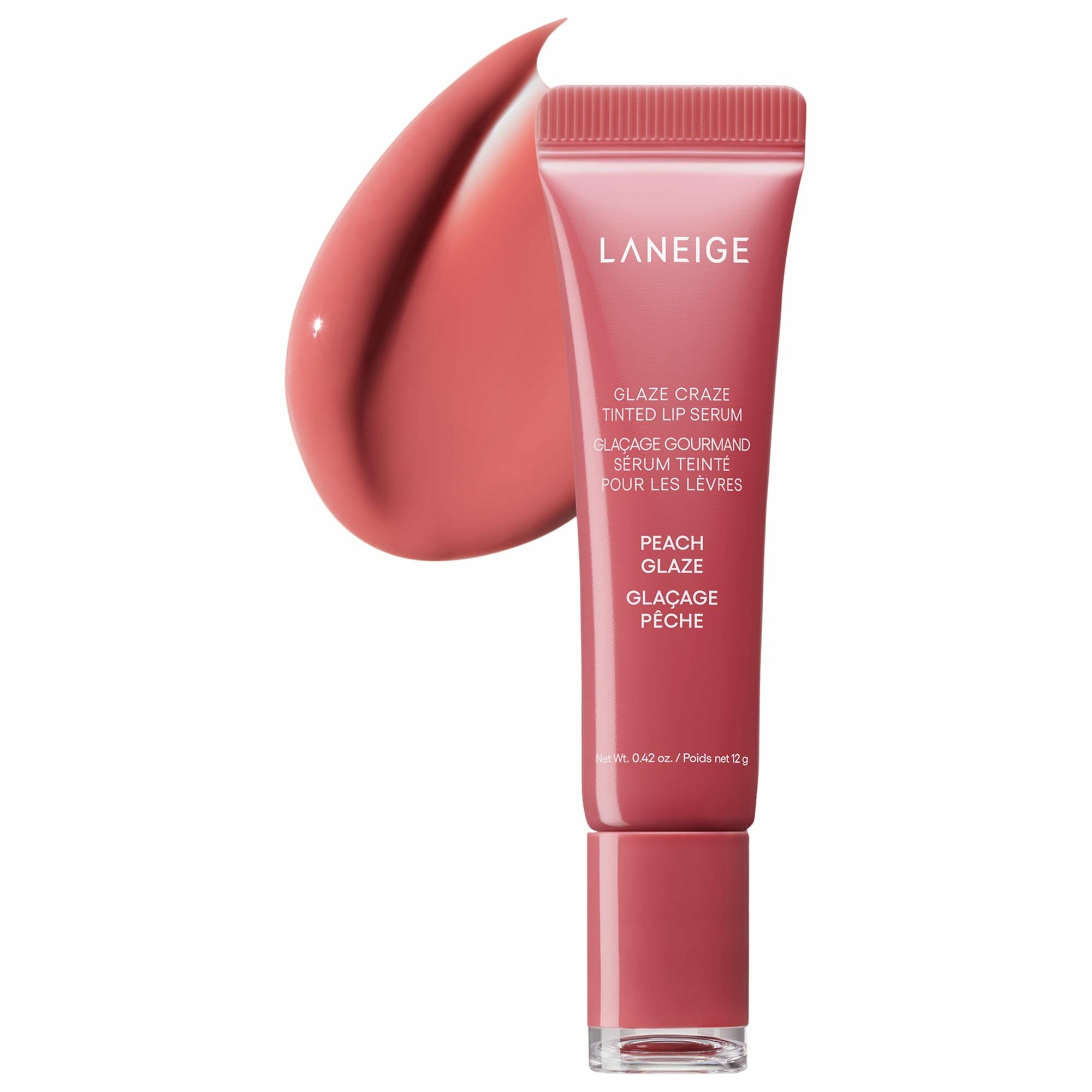 LANEIGE Тинт сыворотка для губ Glaze Craze Tinted Lip Serum - Peach Glaze 12 гр