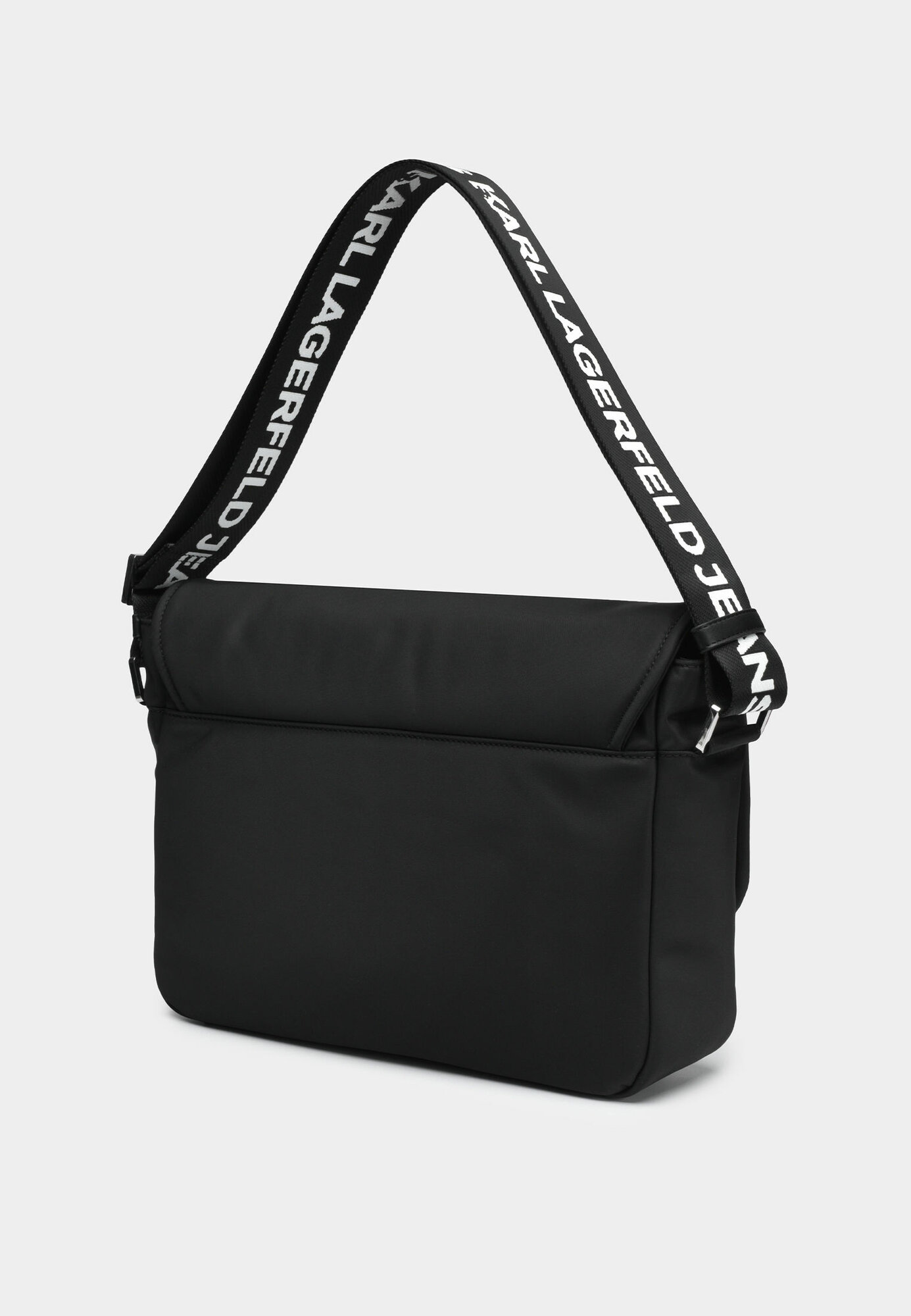 Сумка мессенджер KARL LAGERFELD JEANS KLJ ESSENTIAL NYLON MESSENGER, фактура гладкая, черный — фото 1