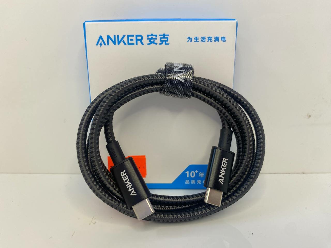 Кабель Anker PowerLine III Flow USB-C to USB-C 0.9m Black черный A8756611